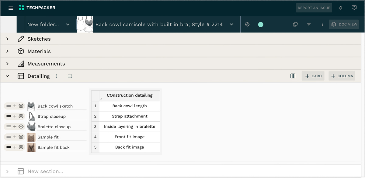 How to use custom sections – Techpacker