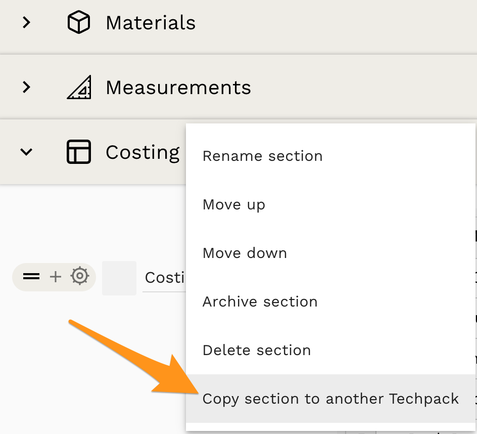 How to use custom sections – Techpacker