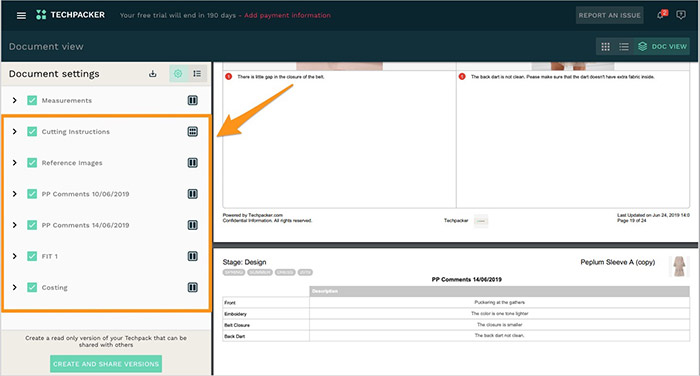 How to use custom sections – Techpacker