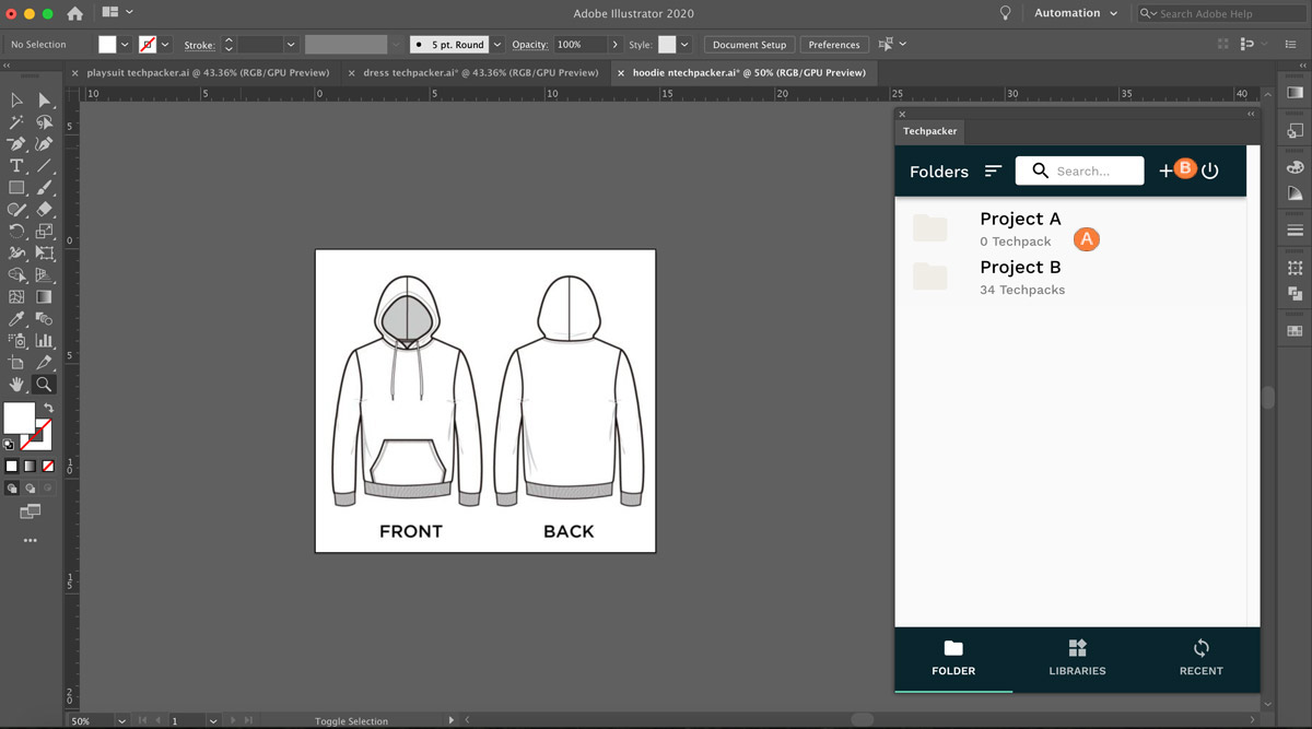 How to use Techpacker plugin for Adobe Illustrator – Techpacker