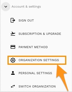 How to set organization settings – Techpacker